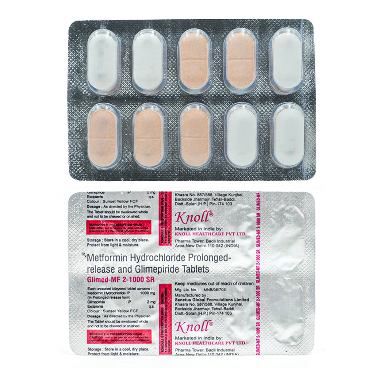 Glimed-MF-2 1000 SR Tablet | Uses, Side Effects, Price | Apollo Pharmacy