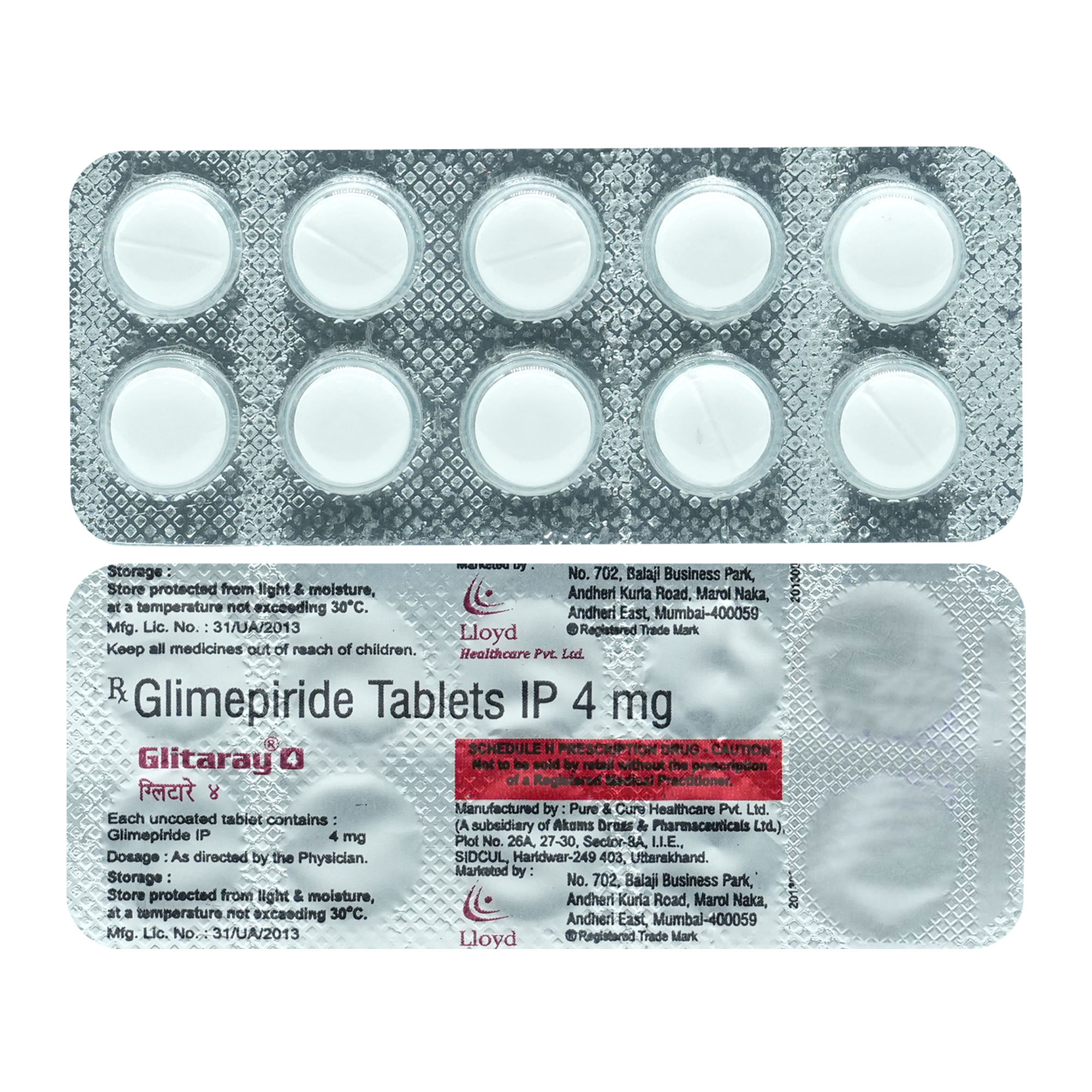 Glitaray 4mg Tablet | Uses, Side Effects, Price | Apollo Pharmacy