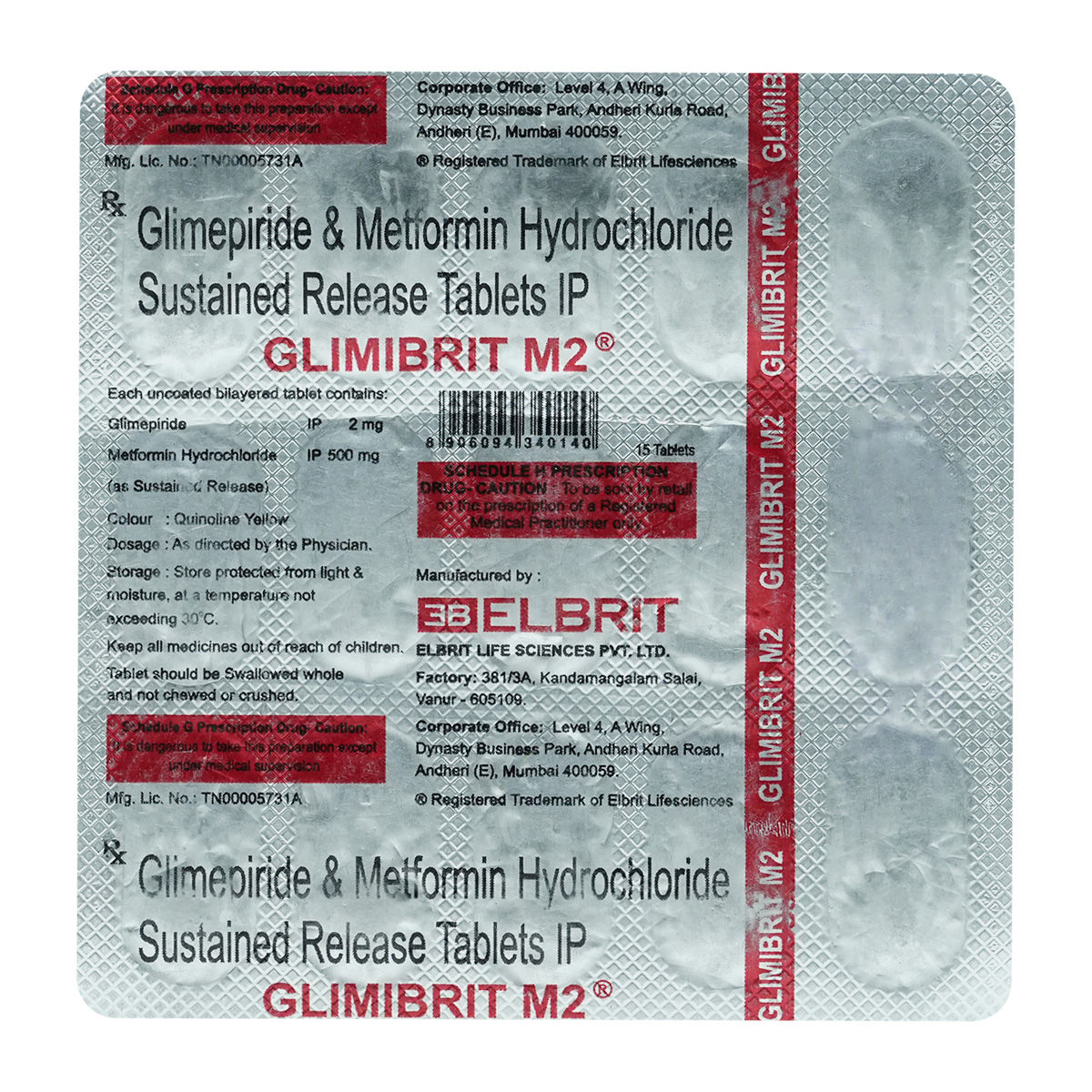 Glimibrit M2 Tablet 15's Price, Uses, Side Effects, Composition ...