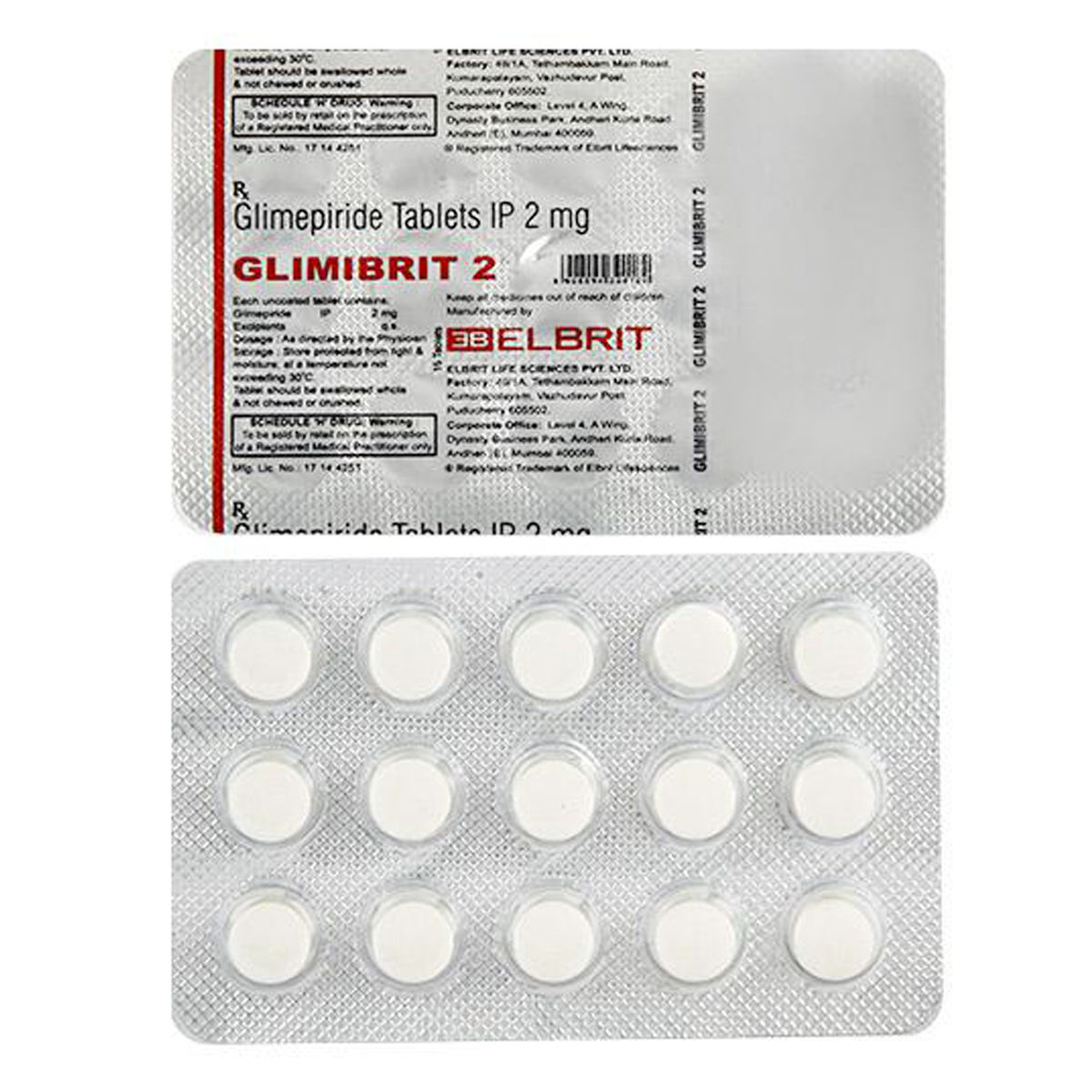 Glimibrit 2 mg Tablet | Uses, Side Effects, Price | Apollo Pharmacy
