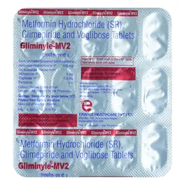 Gliminyle-MV 2 Tablet | Uses, Side Effects, Price | Apollo Pharmacy