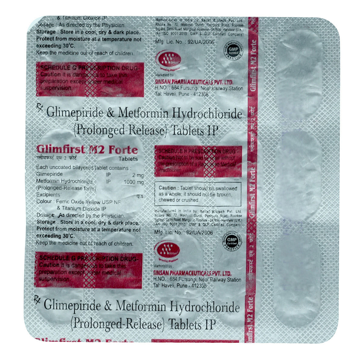 Glimfirst M2 Forte Tablet | Uses, Side Effects, Price | Apollo Pharmacy
