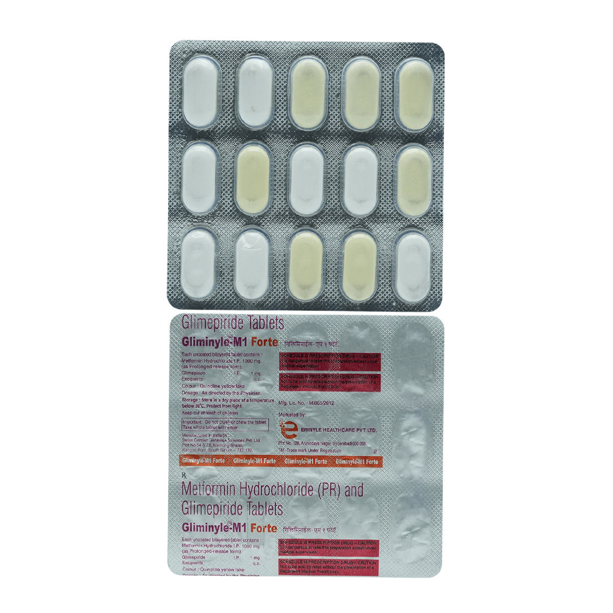 Gliminyle-M1 Forte Tablet 15's Price, Uses, Side Effects, Composition ...