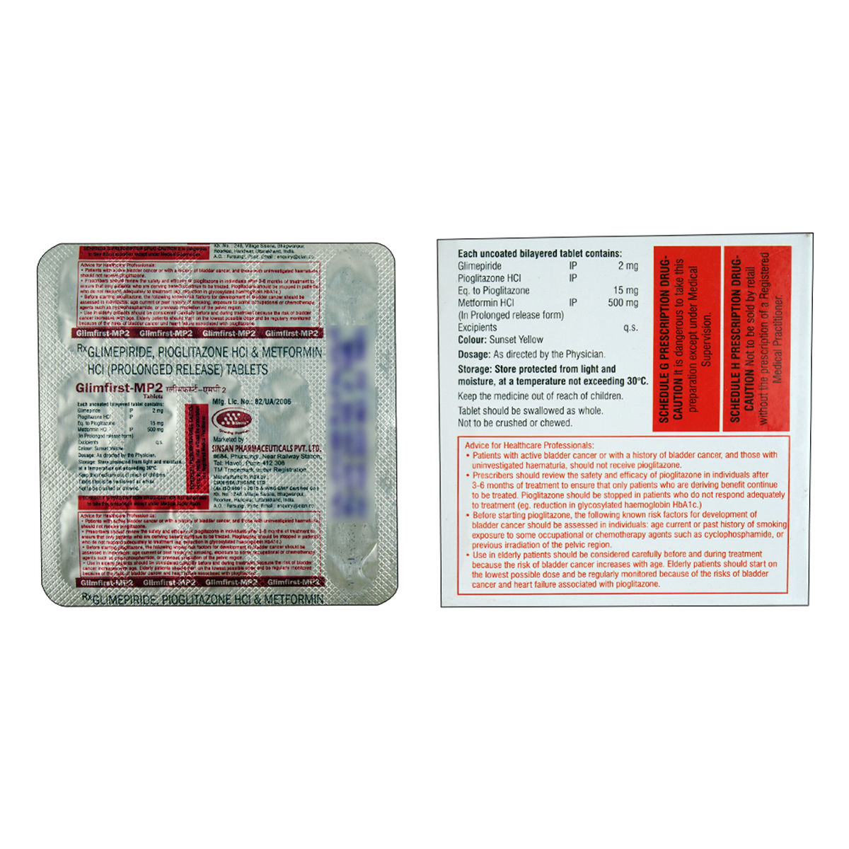 Glimfirst-MP2 Tablet 15's Price, Uses, Side Effects, Composition ...