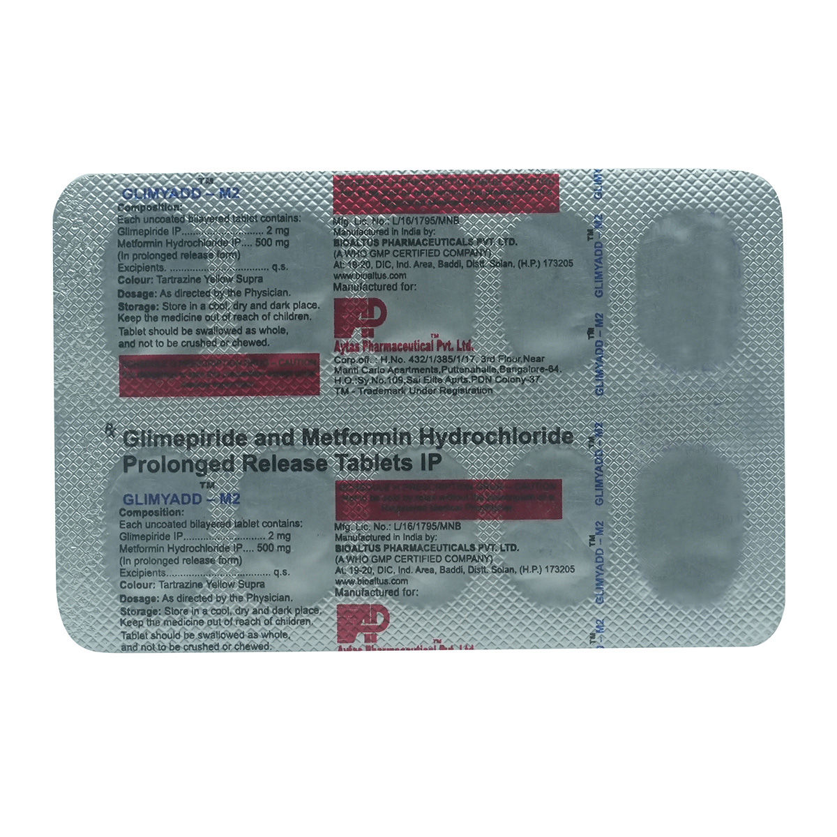 Glimyadd-M2 Tablet | Uses, Side Effects, Price | Apollo Pharmacy