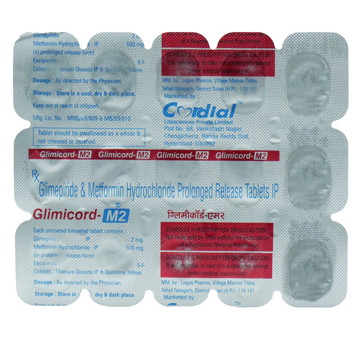 Glimicord MV 2 Tablet 15's Price, Uses, Side Effects, Composition ...