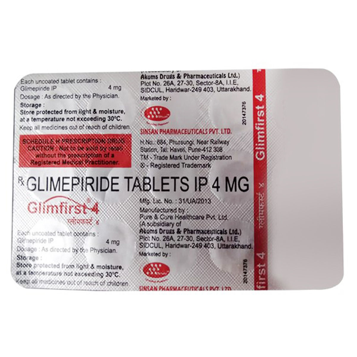 Glimfirst-4 Tablet | Uses, Side Effects, Price | Apollo Pharmacy