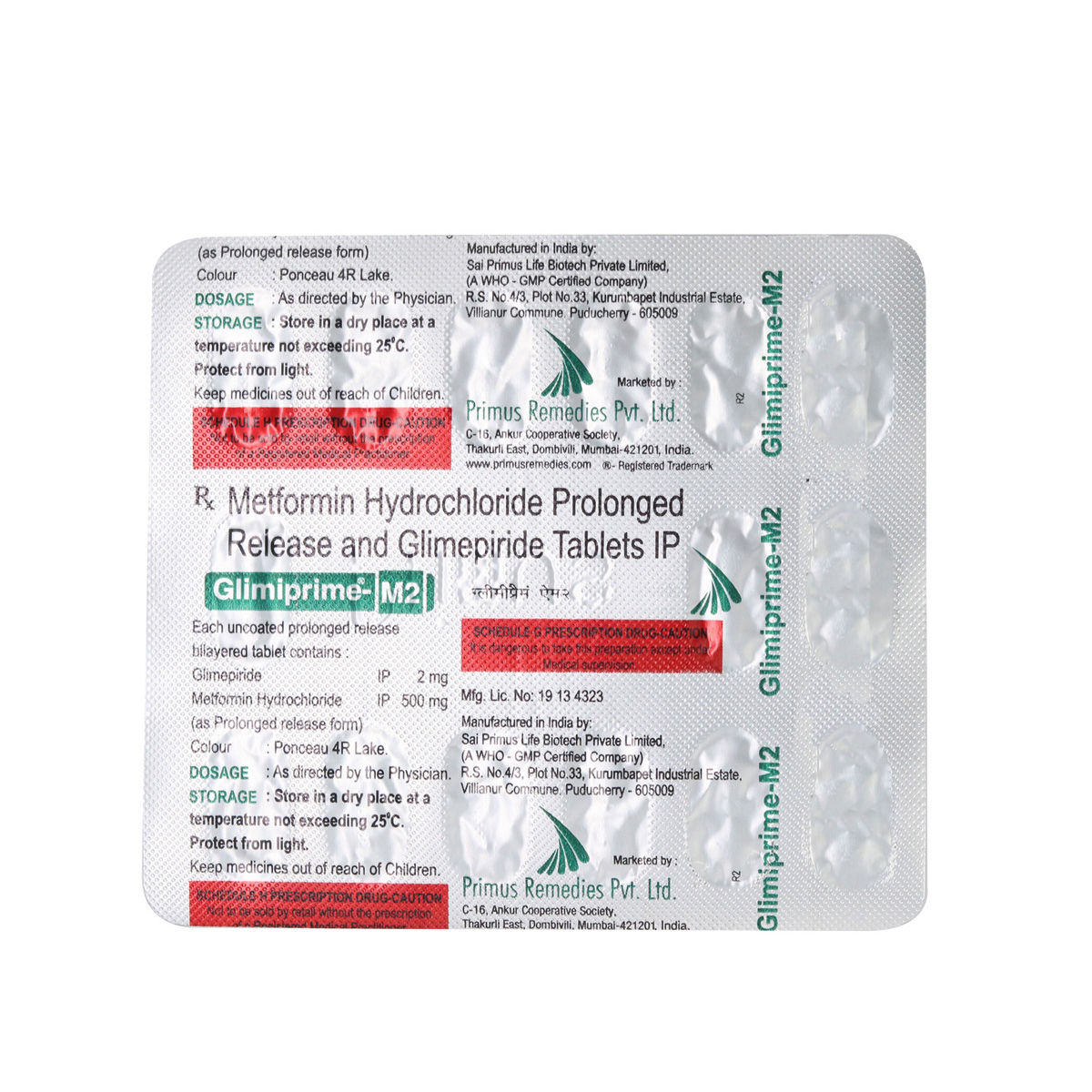 Glimiprime-M2 Tablets 15's Price, Uses, Side Effects, Composition ...