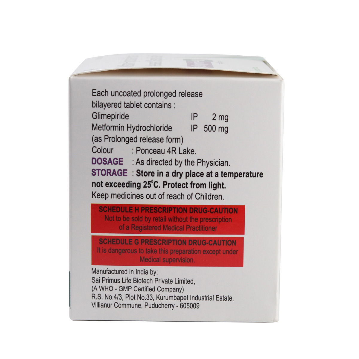Glimiprime-M2 Tablets 15's Price, Uses, Side Effects, Composition ...