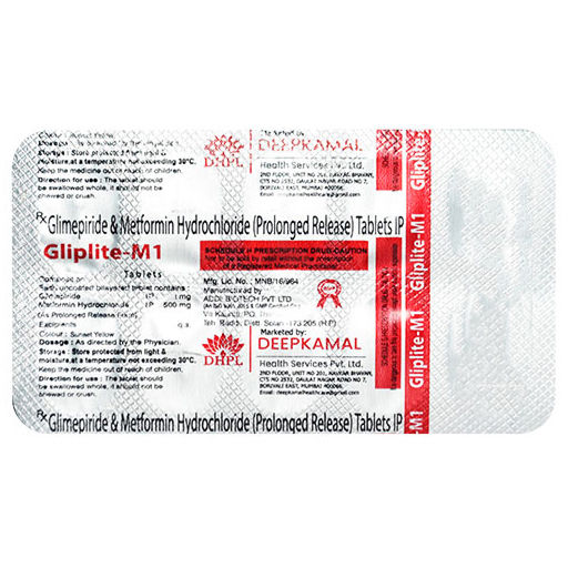 Gliplite M1 Tablet | Uses, Side Effects, Price | Apollo Pharmacy