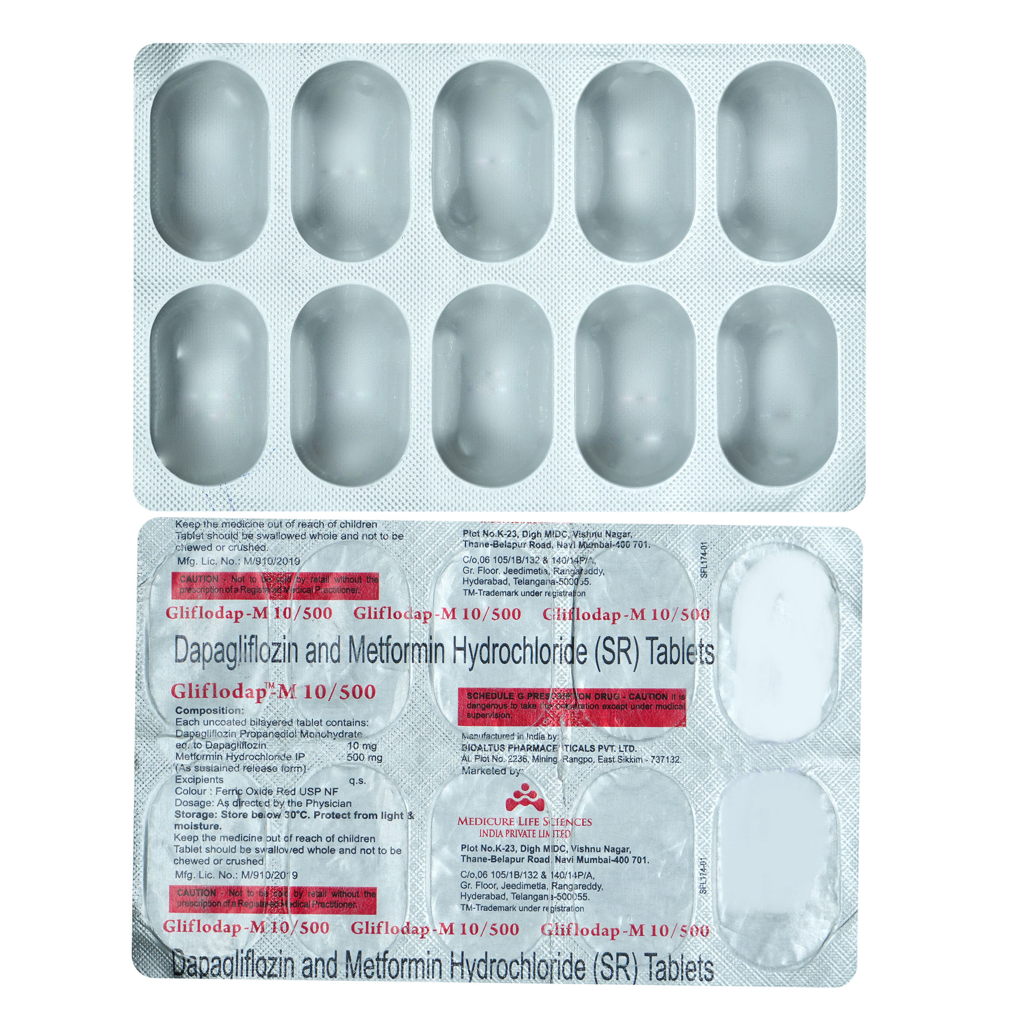 Gliflodap-M 10/500 Tablet | Uses, Side Effects, Price | Apollo Pharmacy