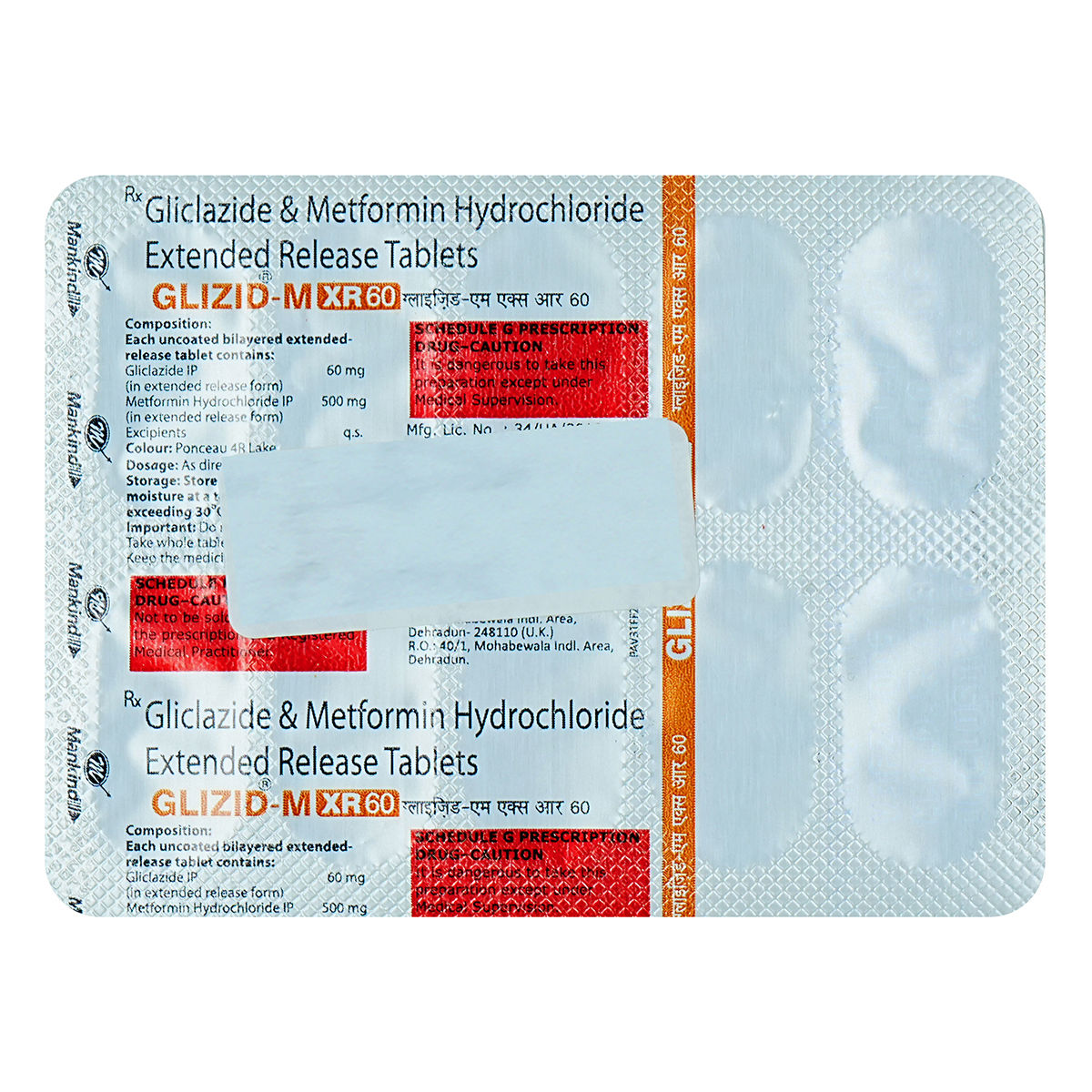 Glizid-M XR 60 Tablet | Uses, Side Effects, Price | Apollo Pharmacy
