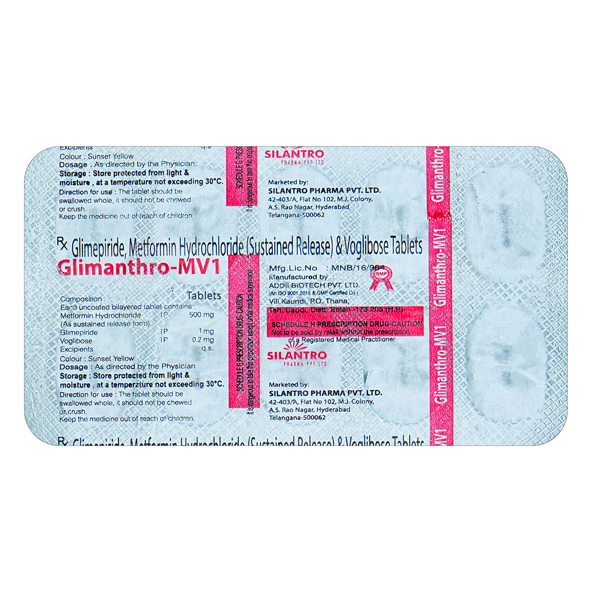 Glimanthro MV1 Tablet | Uses, Side Effects, Price | Apollo Pharmacy