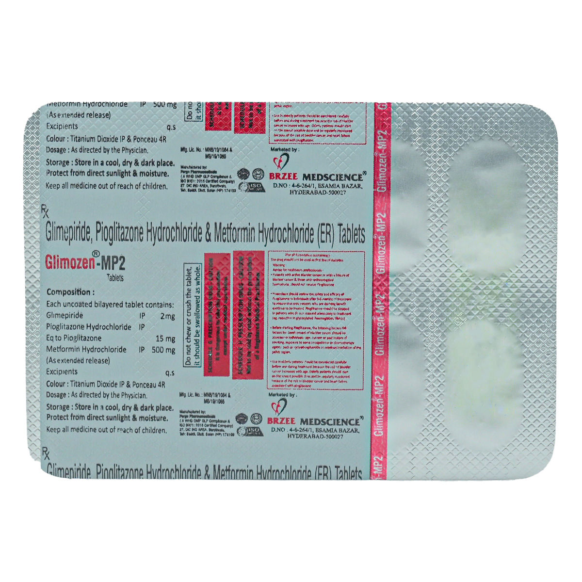 Glimozen-MP2 Tablet 10's Price, Uses, Side Effects, Composition ...