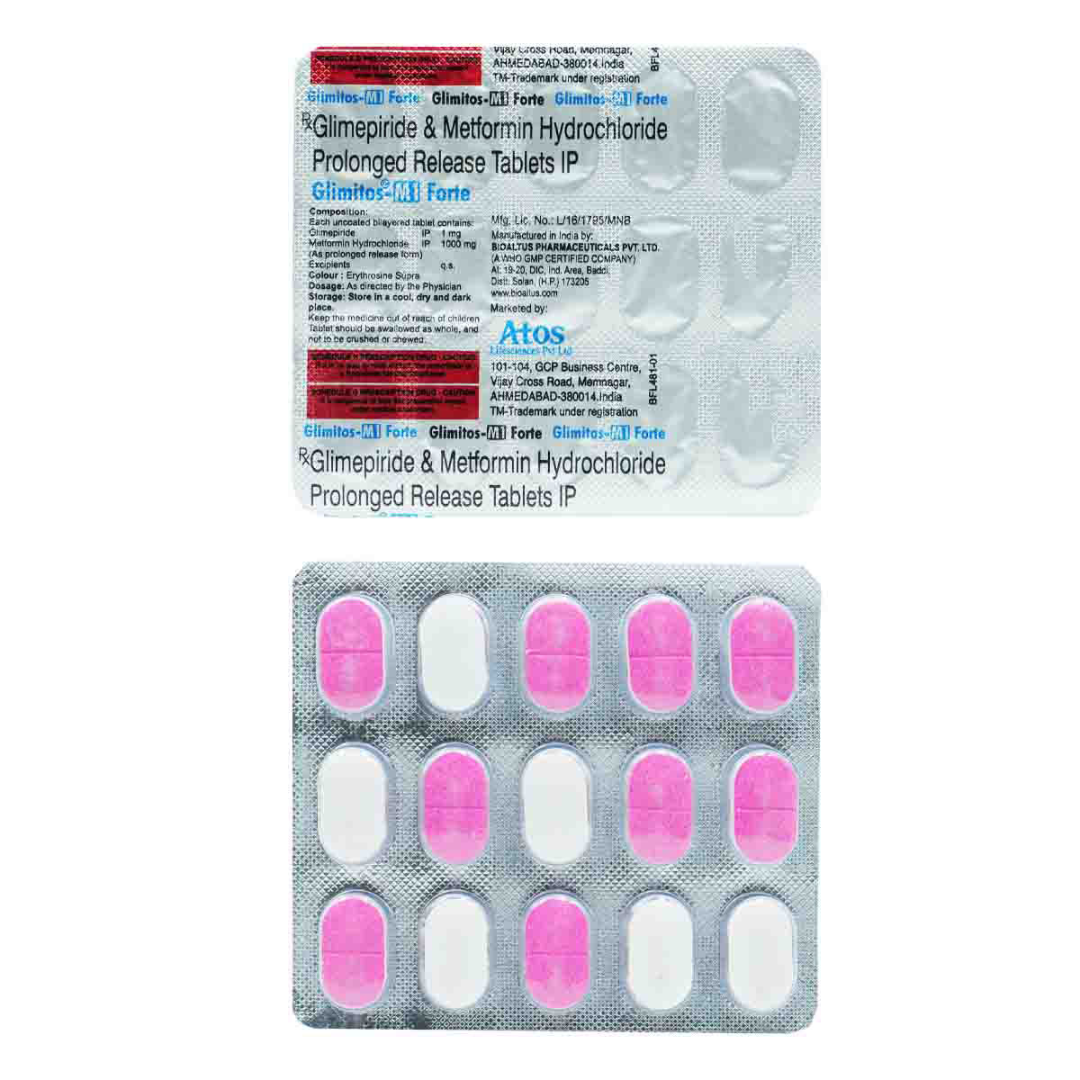 Glimitos-M1 Forte Tablet | Uses, Side Effects, Price | Apollo Pharmacy
