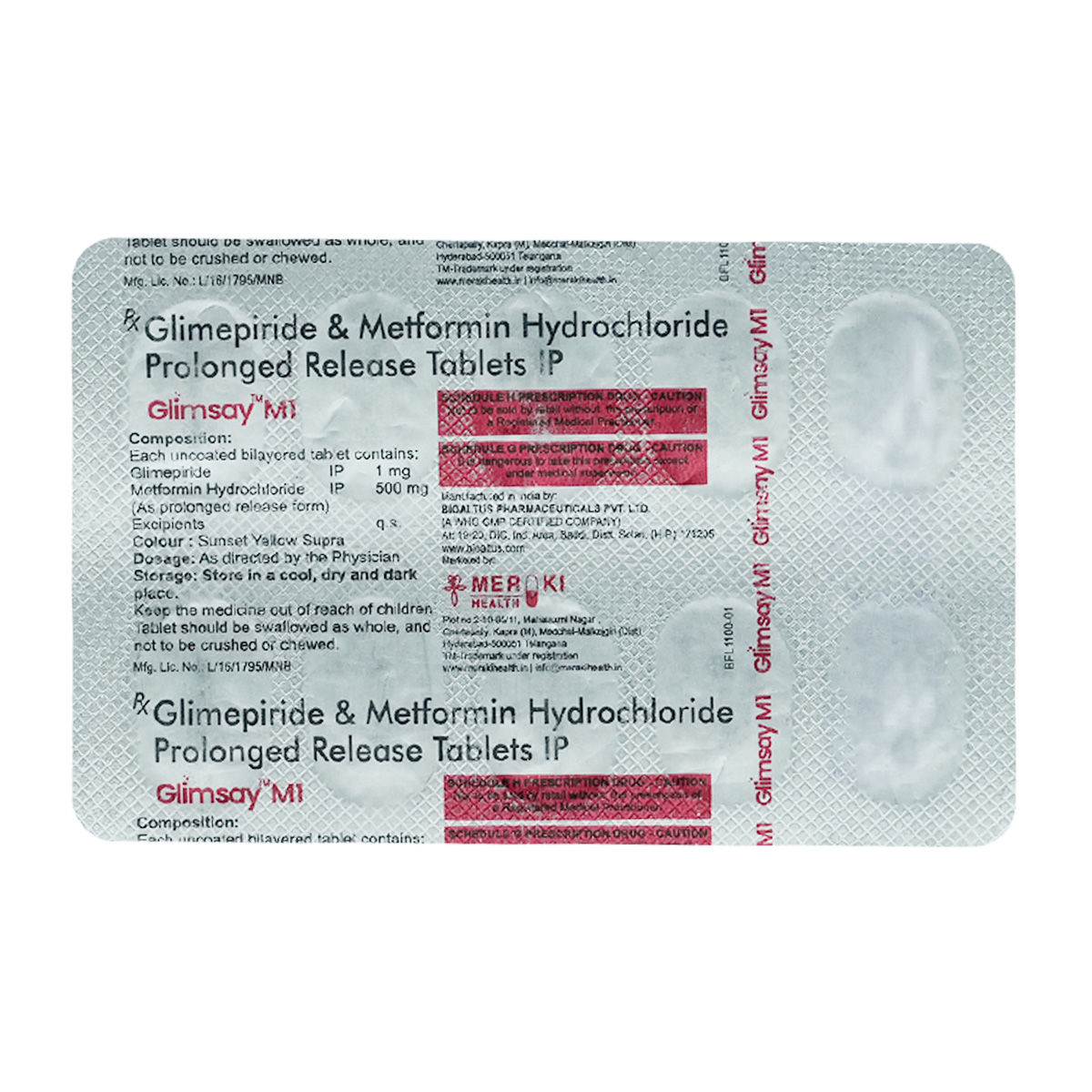 Glimsay M1 Tablet | Uses, Side Effects, Price | Apollo Pharmacy
