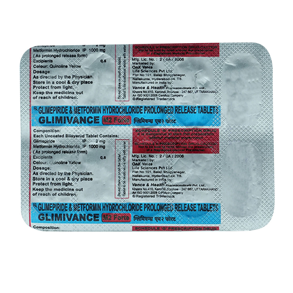 Glimivance M2 Forte Tablet | Uses, Side Effects, Price | Apollo Pharmacy