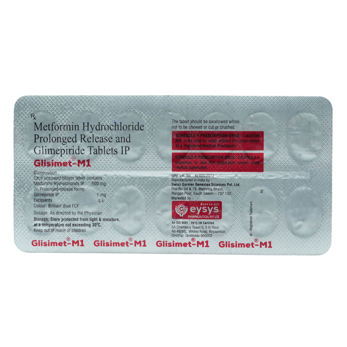 Glisimet-M1 Tab 14'S Price, Uses, Side Effects, Composition - Apollo ...