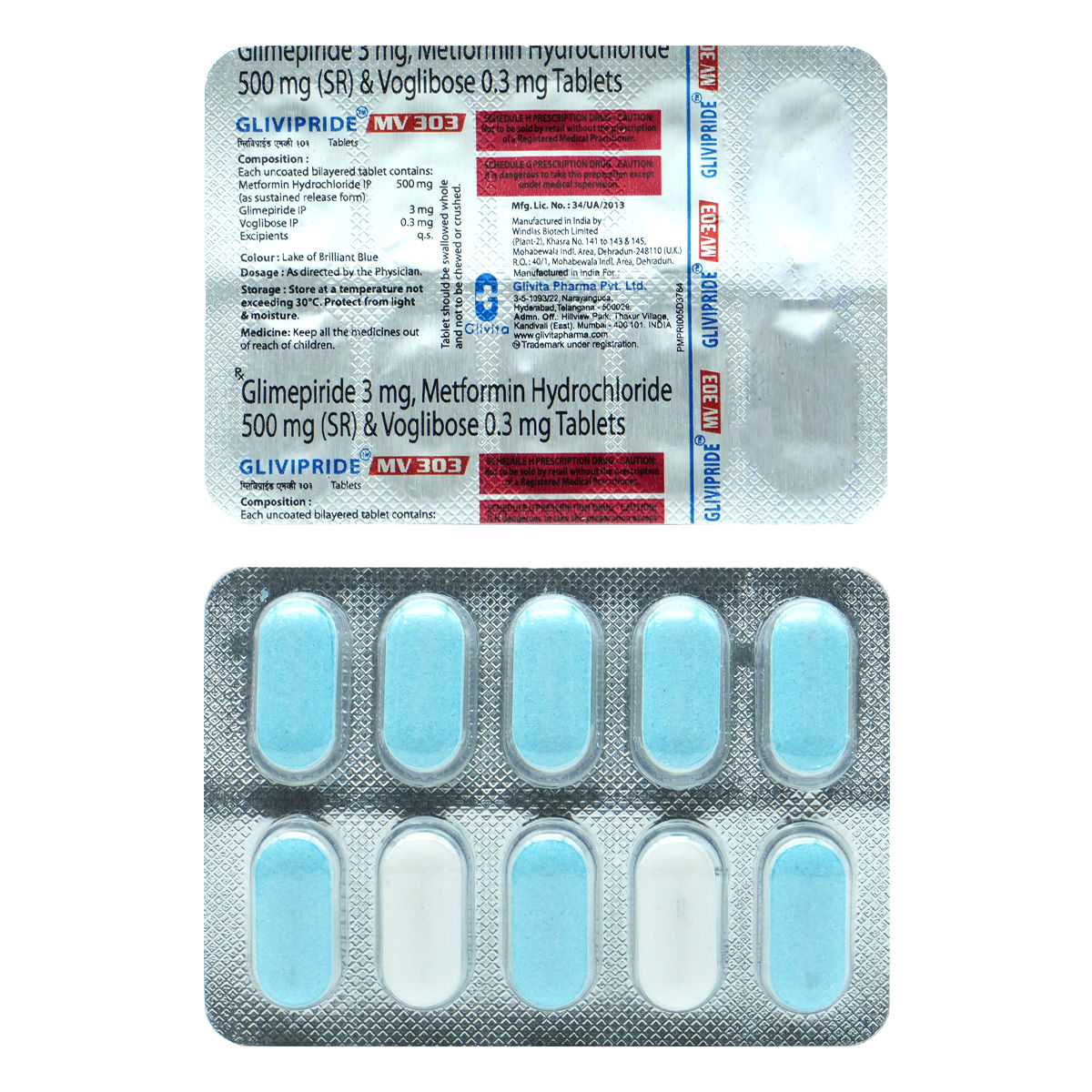 Glivipride MV 303 Tablet | Uses, Side Effects, Price | Apollo Pharmacy