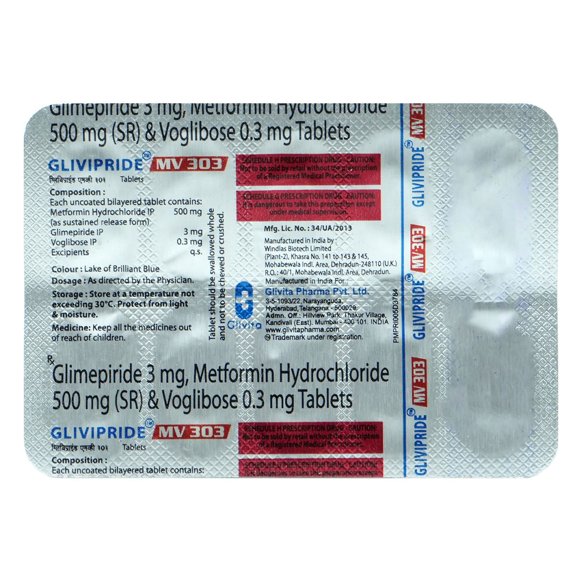 Glivipride MV 303 Tablet 10's Price, Uses, Side Effects, Composition ...