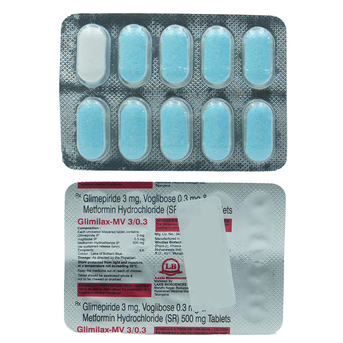 Glimilax-MV 3/0.3 Tablet | Uses, Side Effects, Price | Apollo Pharmacy