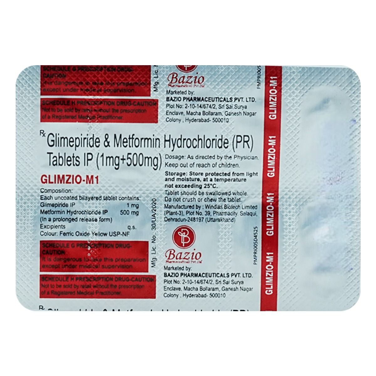 Glimzio-M1 Tablet 10's Price, Uses, Side Effects, Composition - Apollo ...