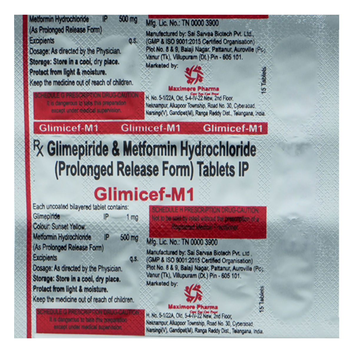 Glimicef-M1 Tablet | Uses, Side Effects, Price | Apollo Pharmacy