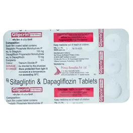 Glipcrin D 10 mg/100 mg Tablet | Uses, Side Effects, Price | Apollo ...
