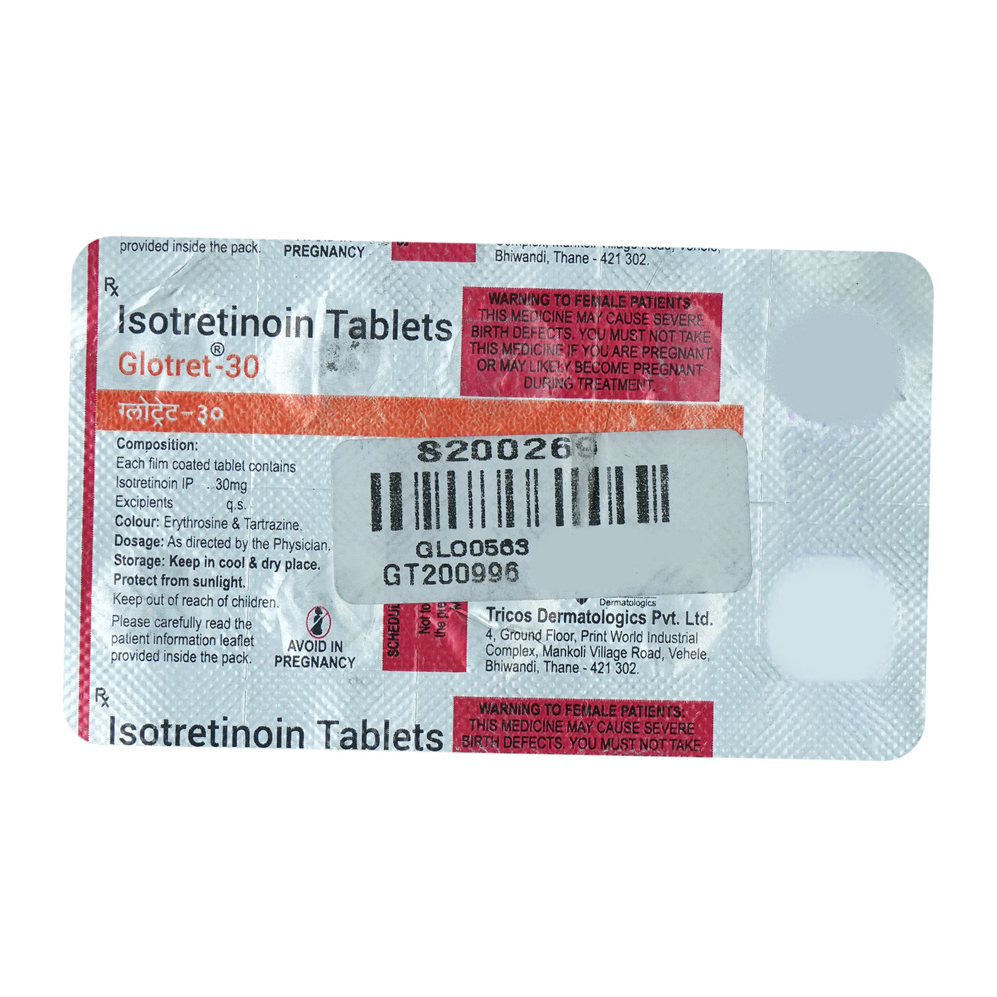 Glotret-30Mg Tablet 10'S Price, Uses, Side Effects, Composition ...