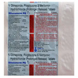 Gluconorm PG 1 Tablet | Uses, Side Effects, Price | Apollo Pharmacy