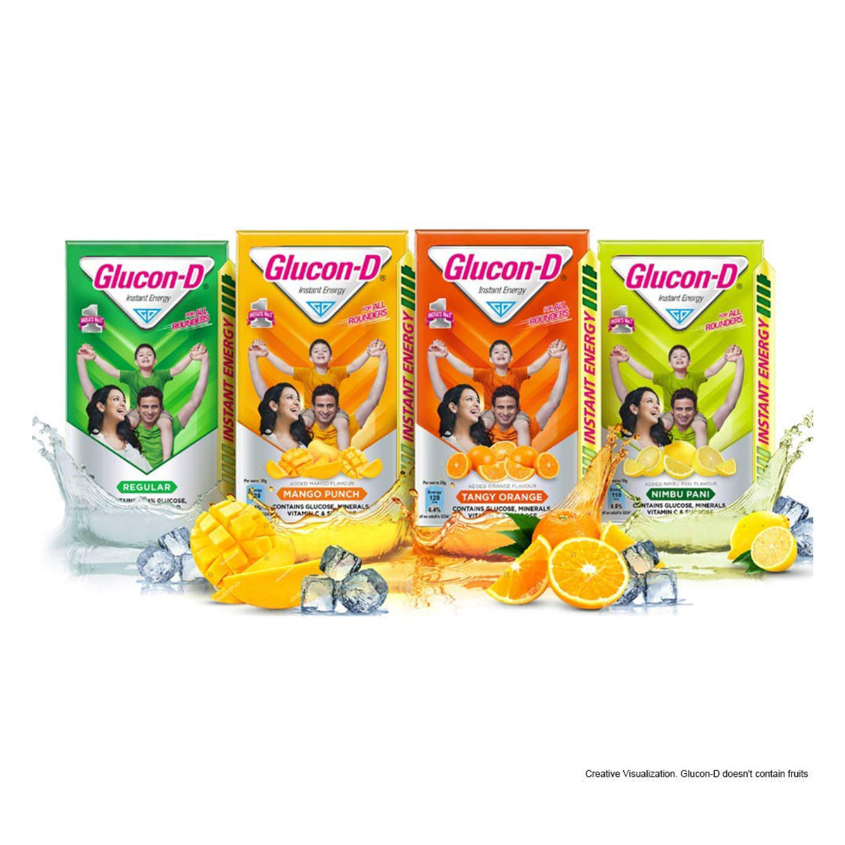 Buy Glucon-D Original Instant Energy Drink Powder, 125 gm Refill Pack ...