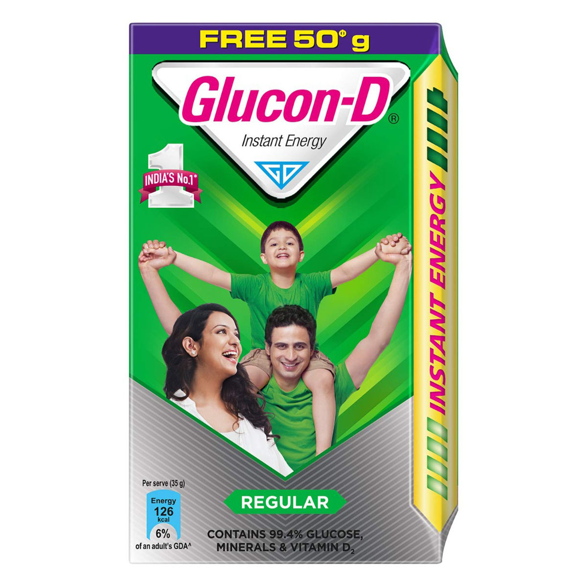 Buy Glucon-D Original Instant Energy Drink Powder, 500 gm Refill Pack ...