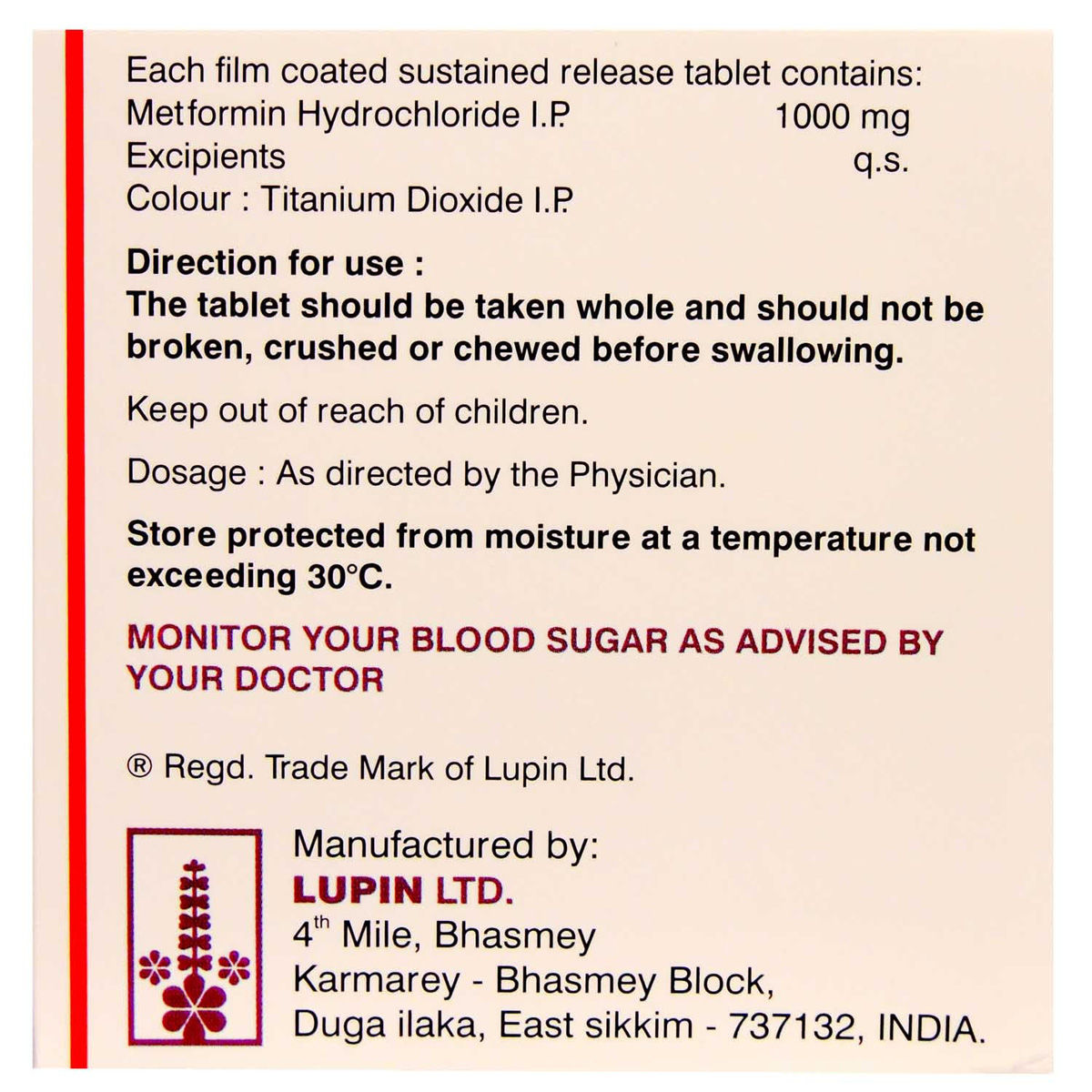 Gluconorm SR 1 g Tablet 15's Price, Uses, Side Effects, Composition ...