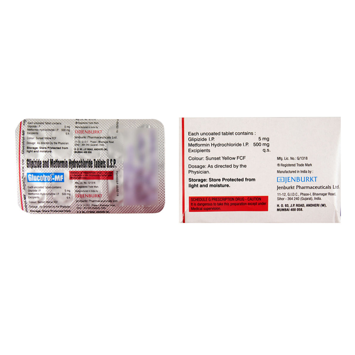 Glucotrol-MF Tablet 10's Price, Uses, Side Effects, Composition ...