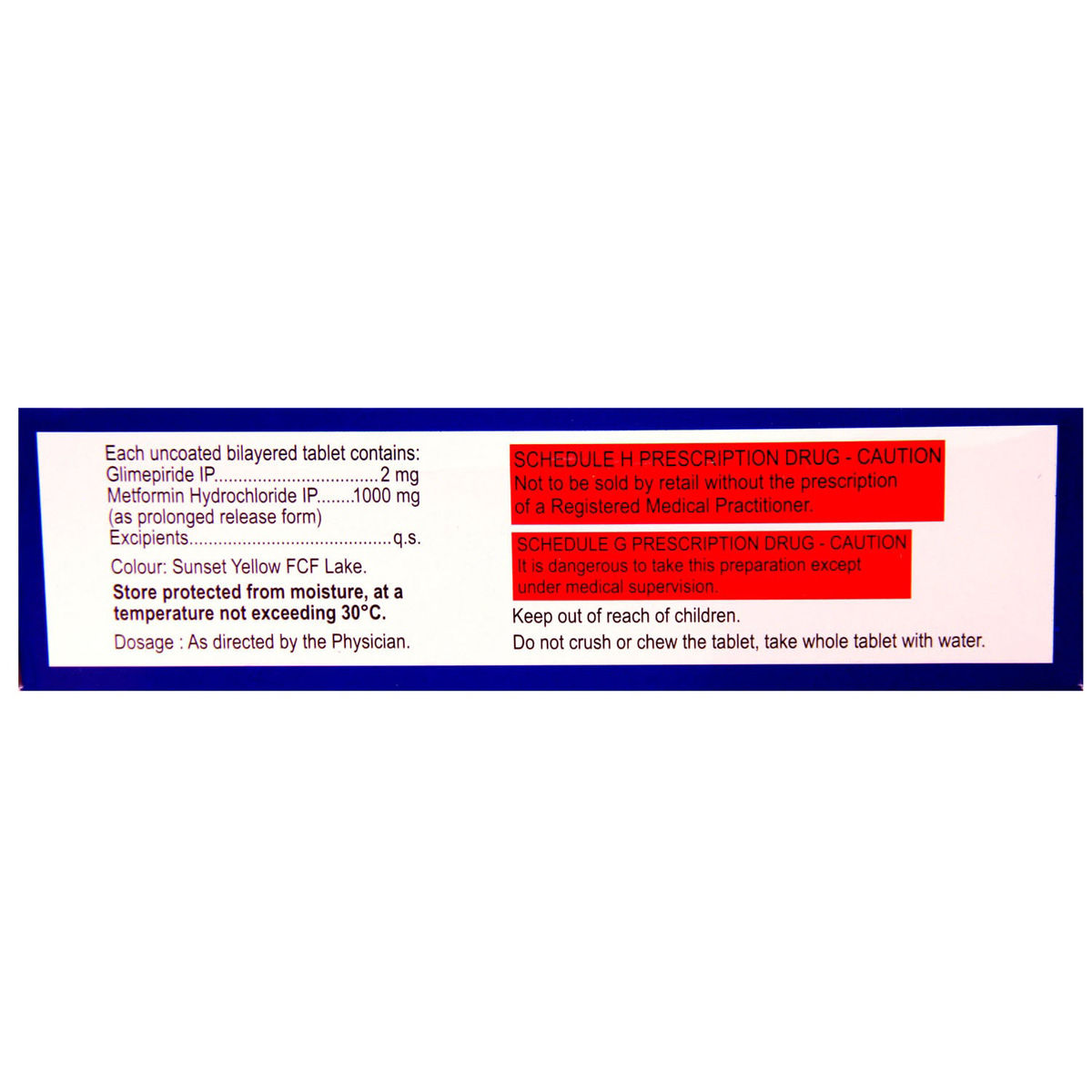 Glucoryl-M 2 Forte Tablet | Uses, Side Effects, Price | Apollo Pharmacy