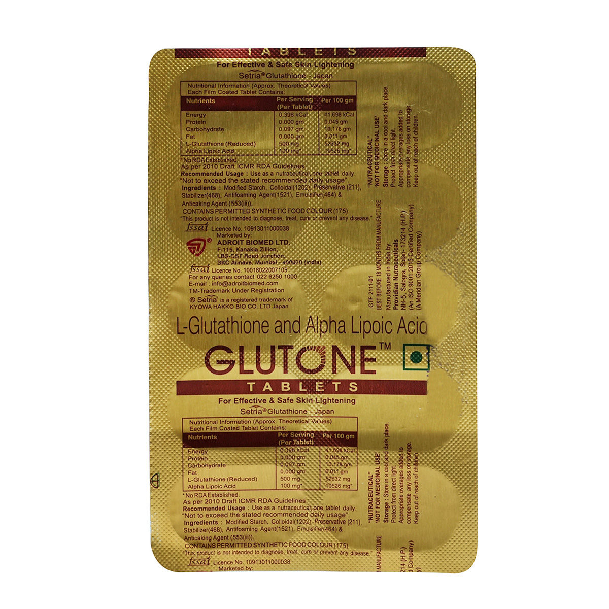 Glutone Tablet | Uses, Side Effects, Price | Apollo Pharmacy