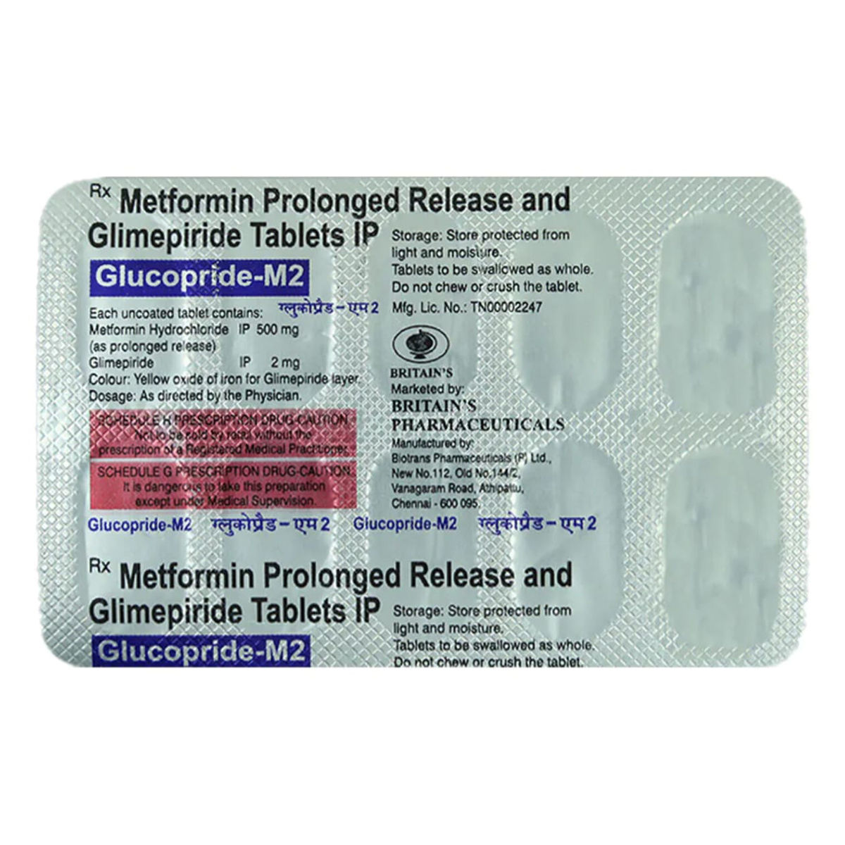 Glucopride-M 2Mg Tab | Uses, Side Effects, Price | Apollo Pharmacy
