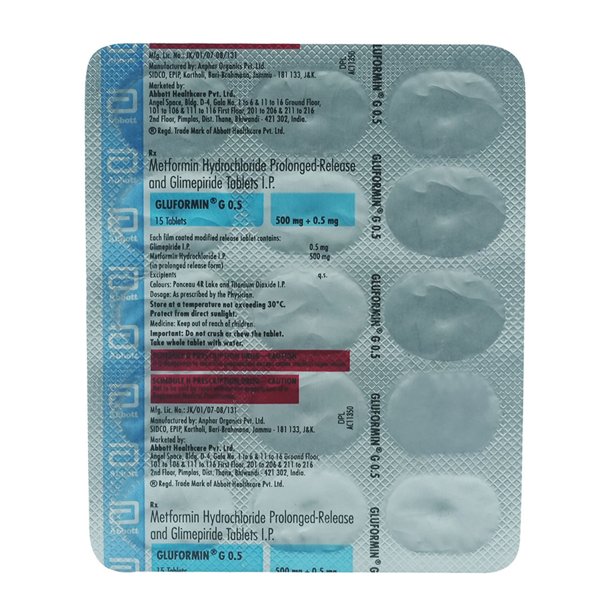 Gluformin G 0.5 Tablet | Uses, Side Effects, Price | Apollo Pharmacy