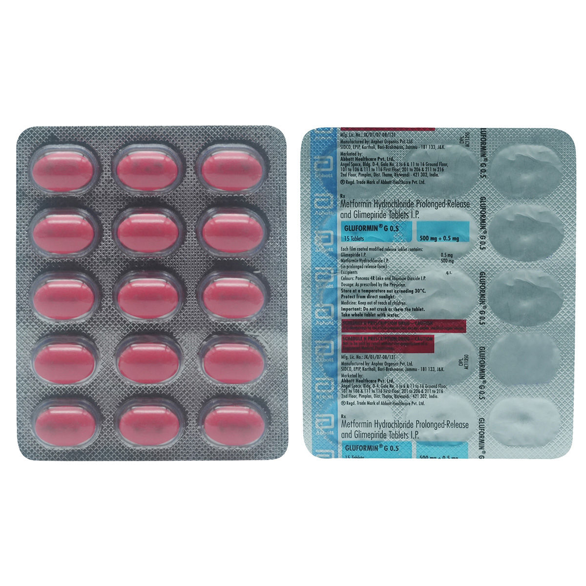Gluformin G 0.5/500mg Tablet 15's Price, Uses, Side Effects ...