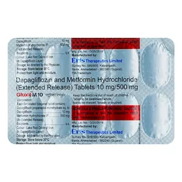 Gluxit M 10 Tablet | Uses, Side Effects, Price | Apollo Pharmacy