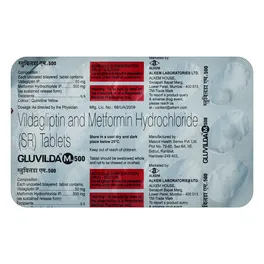 Buy Gluvilda M Plus 500 Tablet online | Uses, Side Effects, Price and ...