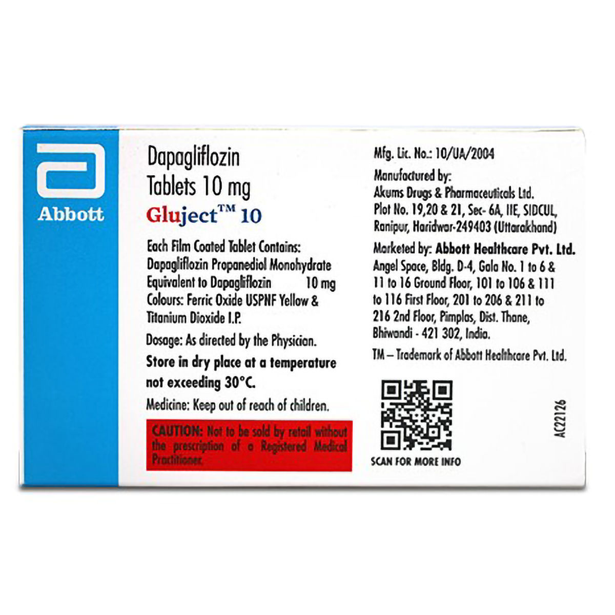 Gluject 10 Tablet | Uses, Side Effects, Price | Apollo Pharmacy