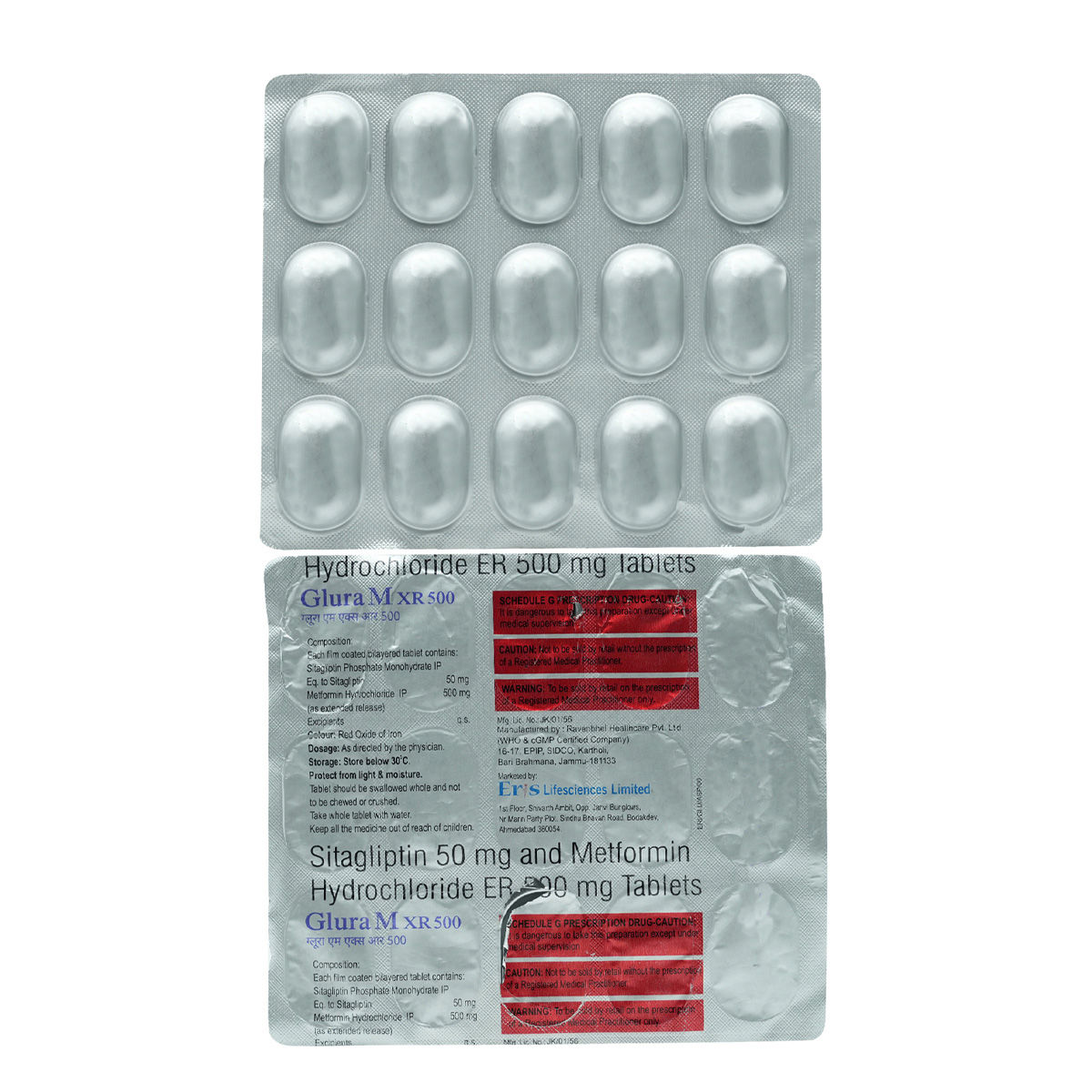 Glura M Xr 500 Tab | Uses, Side Effects, Price | Apollo Pharmacy