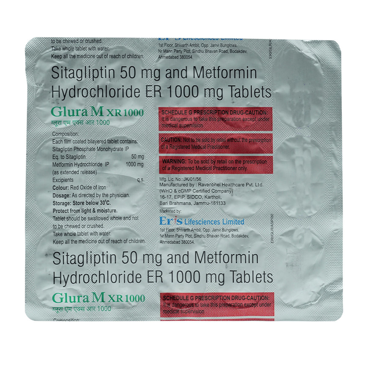 Glura M Xr 1000 Tab | Uses, Side Effects, Price | Apollo Pharmacy