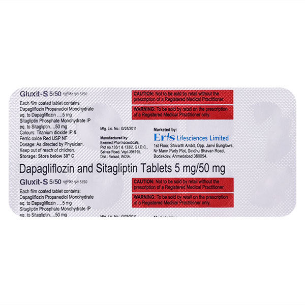 Gluxit S 5/50 Tablet | Uses, Side Effects, Price | Apollo Pharmacy