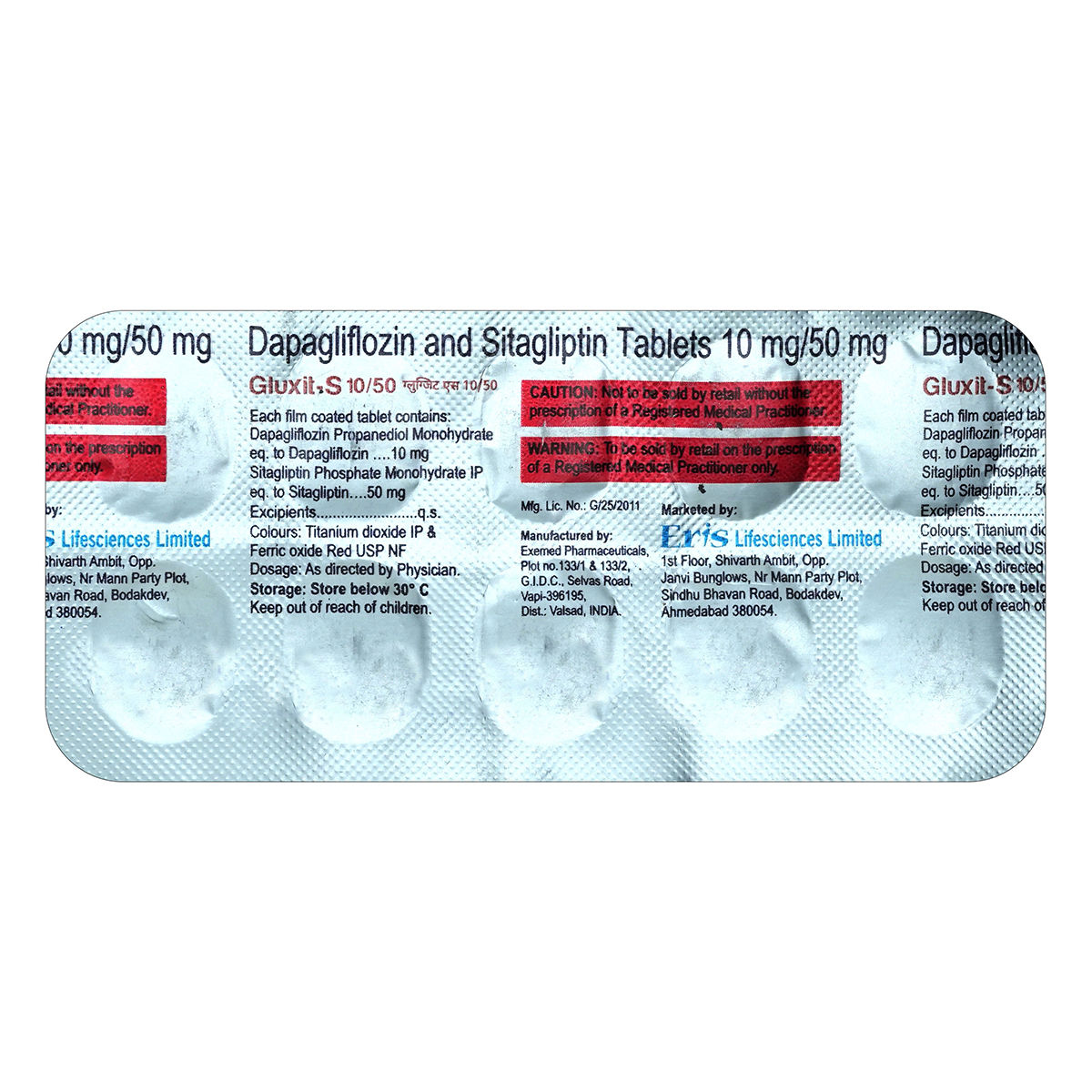 Gluxit-S 10/50 Tablet | Uses, Side Effects, Price | Apollo Pharmacy