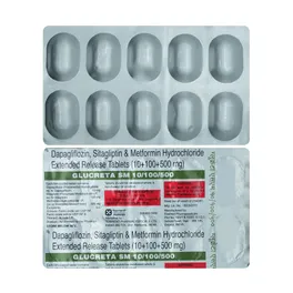 Glucreta SM 10/100/500 Tablet | Uses, Side Effects, Price | Apollo Pharmacy