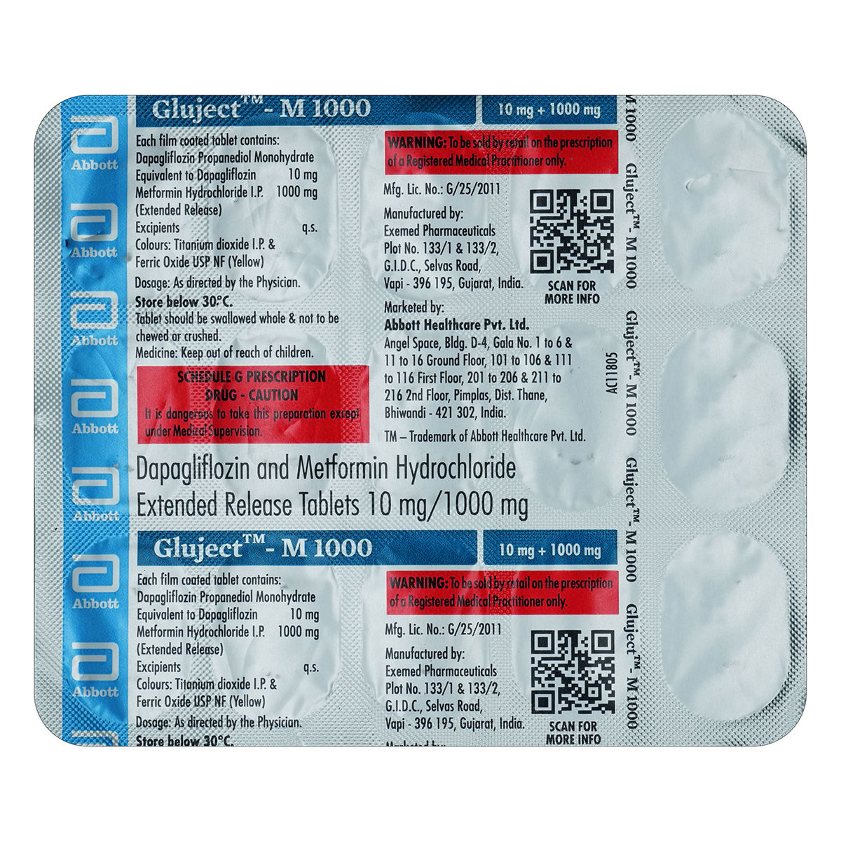 Gluject-M 1000 Tablet | Uses, Side Effects, Price | Apollo Pharmacy