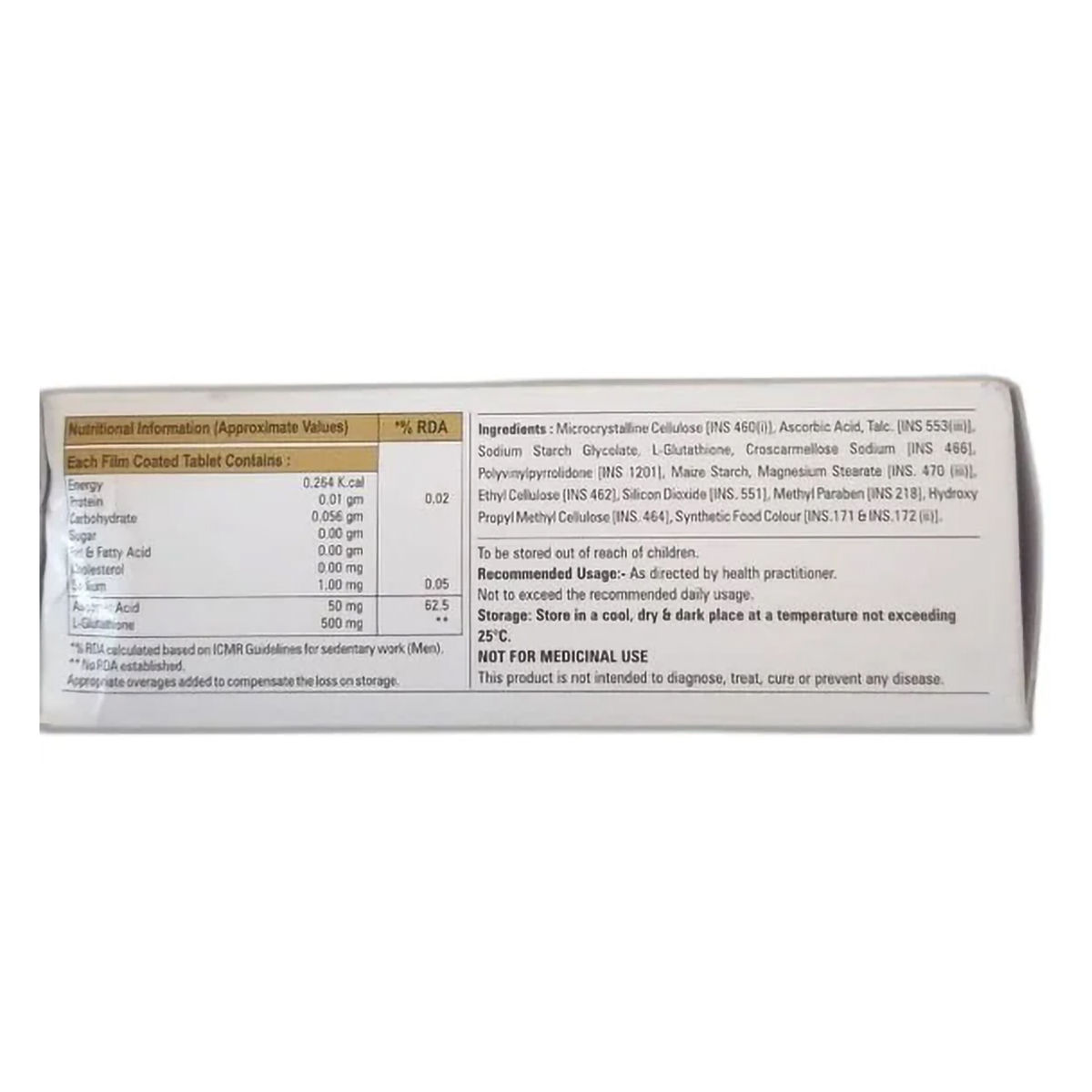 Gluta-MD Tablet 10's Price, Uses, Side Effects, Composition - Apollo ...