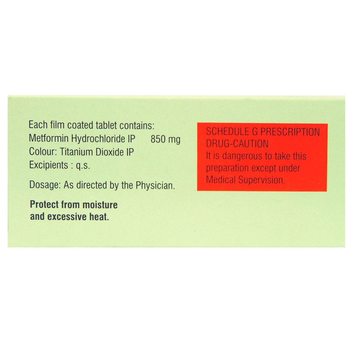 Glycomet 850 Tablet 10's Price, Uses, Side Effects, Composition ...